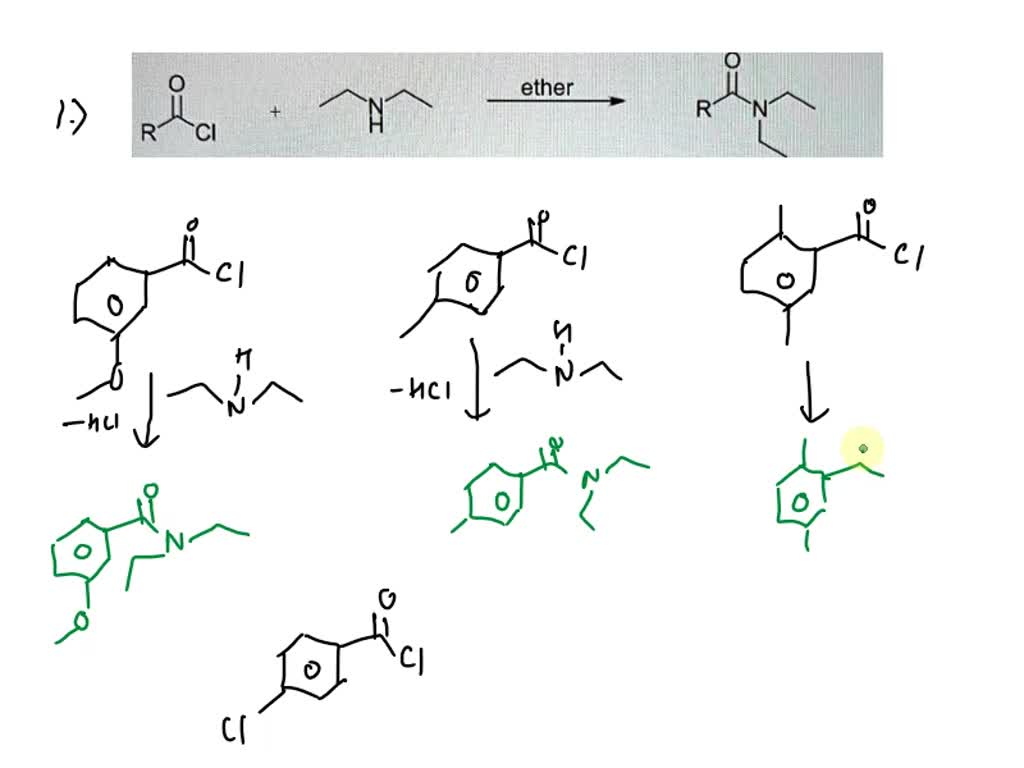 SOLVED: Using Reaction 3, predict the amide produced for each of the ... SOLVED: Using Reaction 3, predict the amide produced for each of the ...