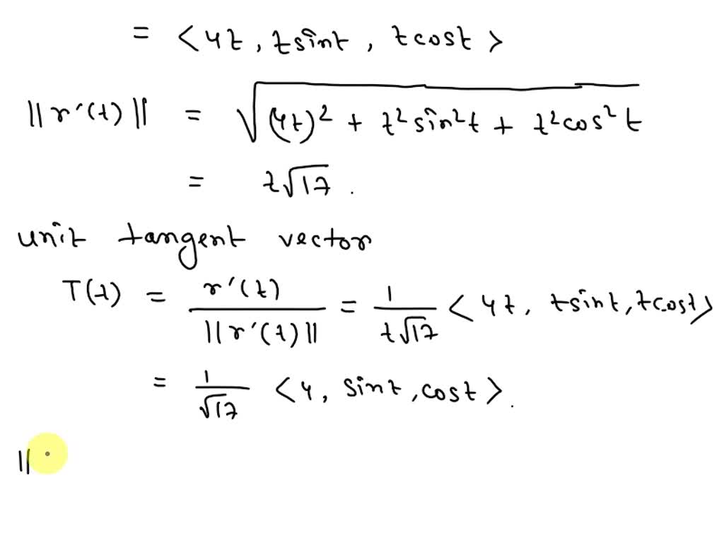 SOLVED: Consider the following vector function. r(t) = 6t^2, sin(t) - tcos(t), cos(t) + tsin(t ...