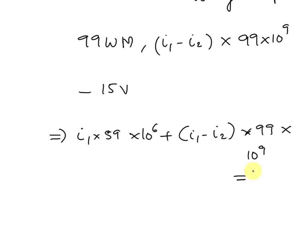 SOLVED: Consider the circuit given below. If V(1)=7V, determine numerical values for each of the ...