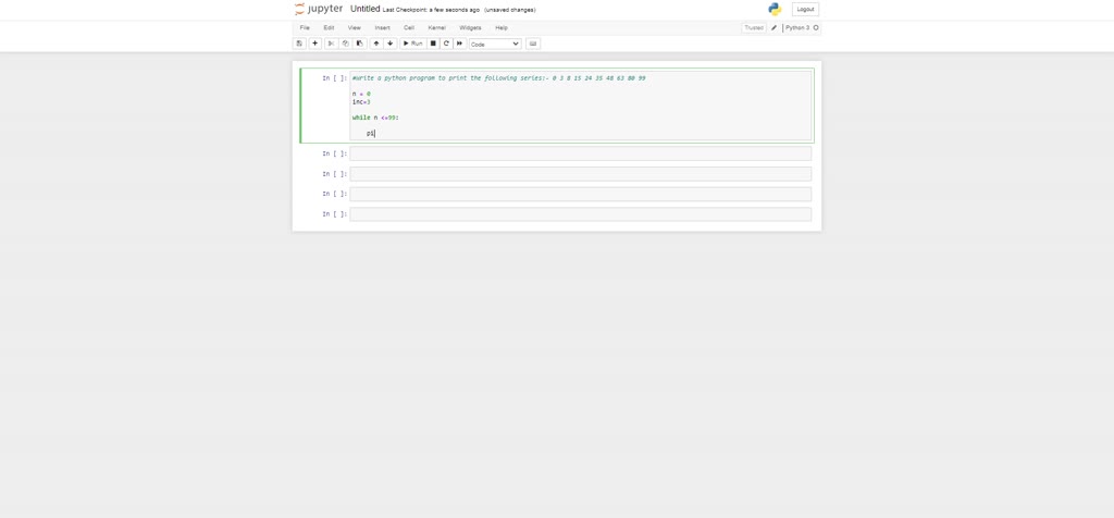 Solved Write A Program In Qbasic To Print The Series 1 4 9 16 25