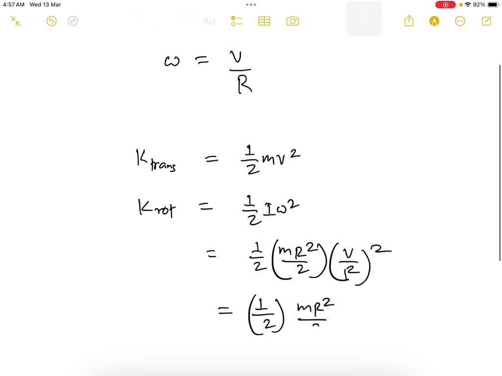 SOLVED: A solid uniform cylinder is rolling without slipping. What ...