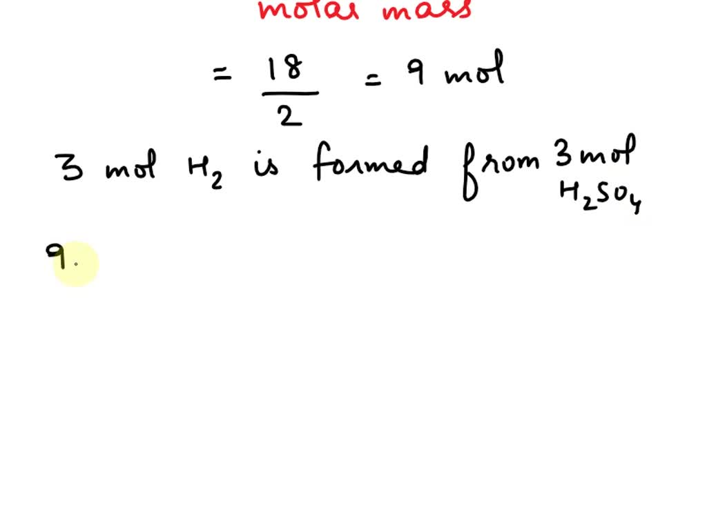 SOLVED: What is the minimum amount of 5.0 M H2SO4 necessary to produce ...