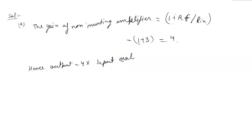Solved Inverting Amplifier An Inverting Amplifier Reverses The Polarity Of The Input Signal