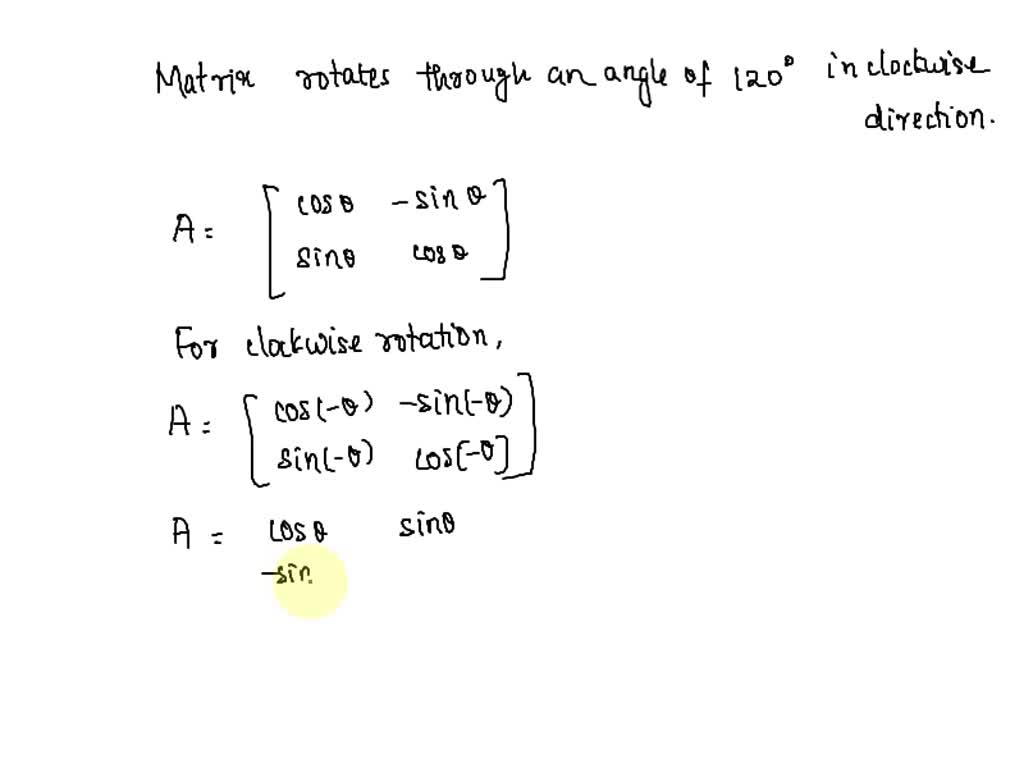 Solved Point Find The Matrix A Of The Linear Transformation T From R2
