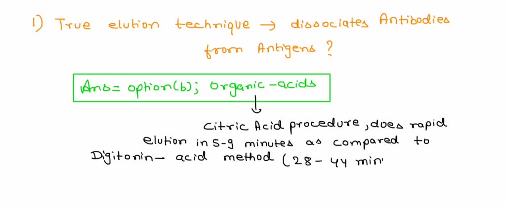 SOLVED: Which of the following elution techniques i based upon physical ...