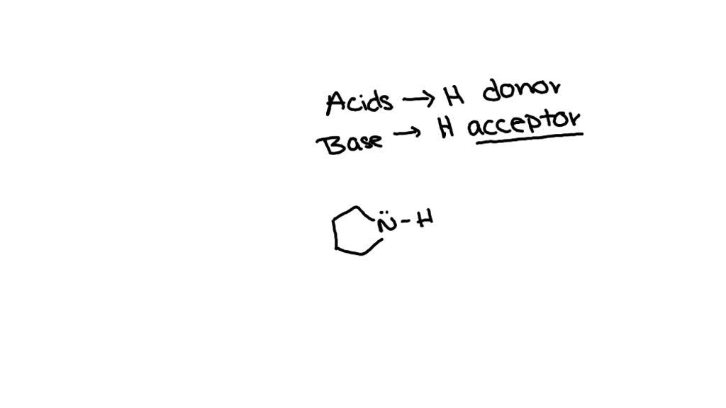 SOLVED: Consider the structure of 'pyrrolidine base Modify the structure to draw the conjugate ...