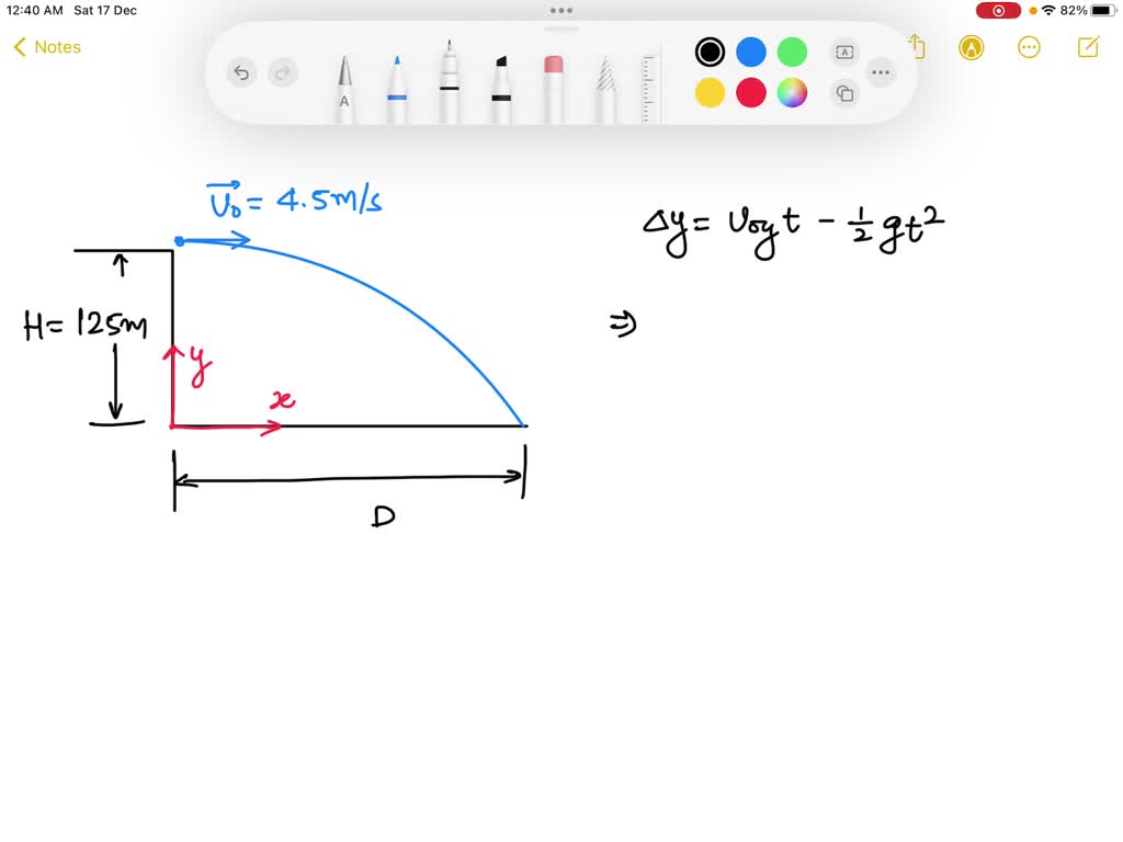 SOLVED: Find the flight time of a spherical projectile with a diameter ...
