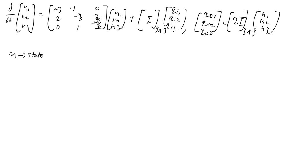 SOLVED: Text: Complete: Two interacting tanks in series with outlet ...