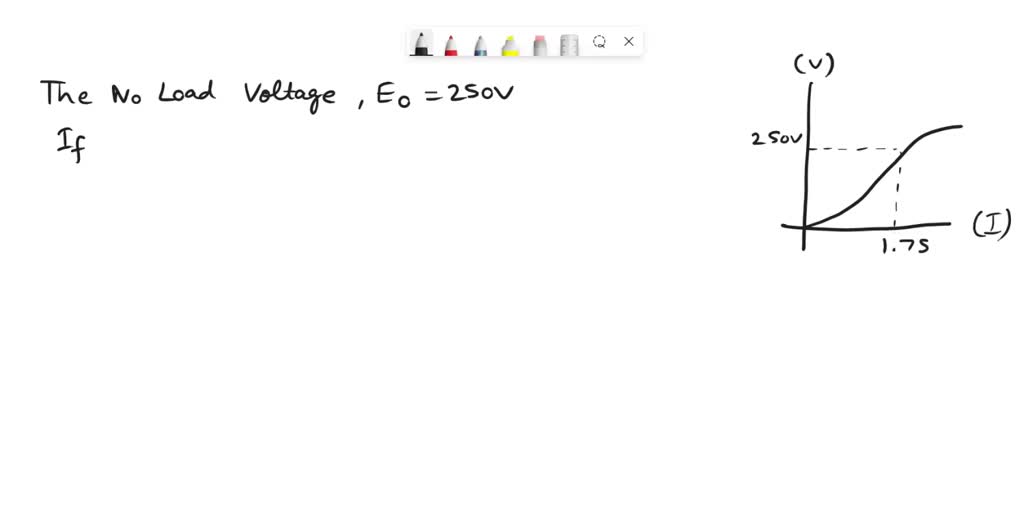 SOLVED: A separately excited DC generator is rated at 50 kW and 250V at ...