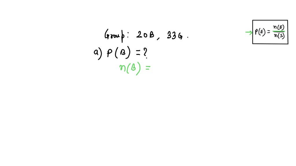 SOLVED: 'Q4: what is the probability of choosing randomly (a) boy, and ...