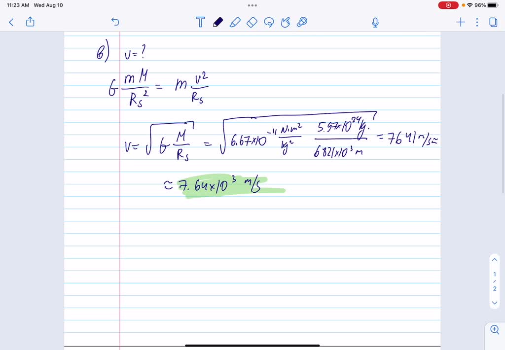 SOLVED: NASA is expected to send a 2600-kg satellite 450 km above the ...