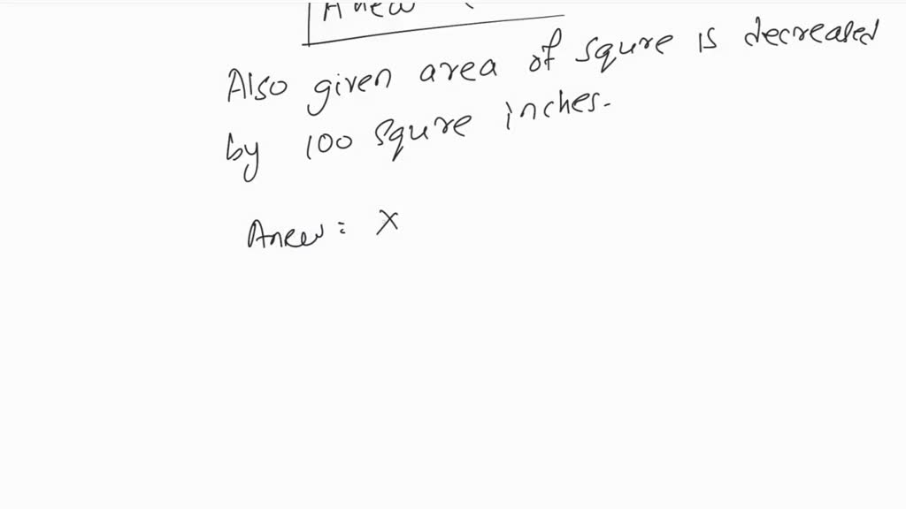 SOLVED: 1 point) Get help entering answers The area of a square is ...