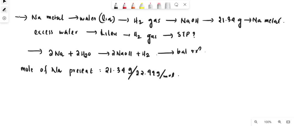 SOLVED: QUESTION 4 When sodium metal reacts with water (liquid) it ...
