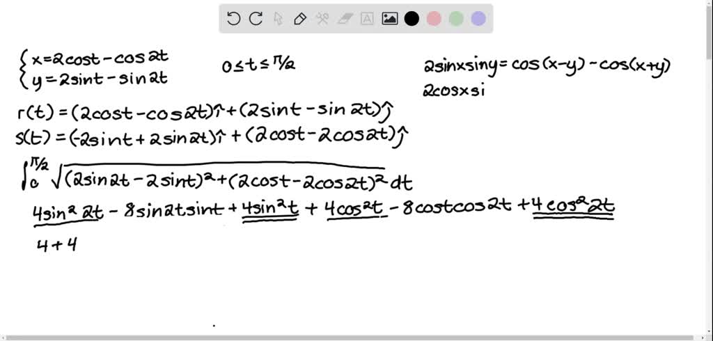 Solved The Curve C Has The Parametric Equations X 5 Cos T Y 3 Sin 2t 0