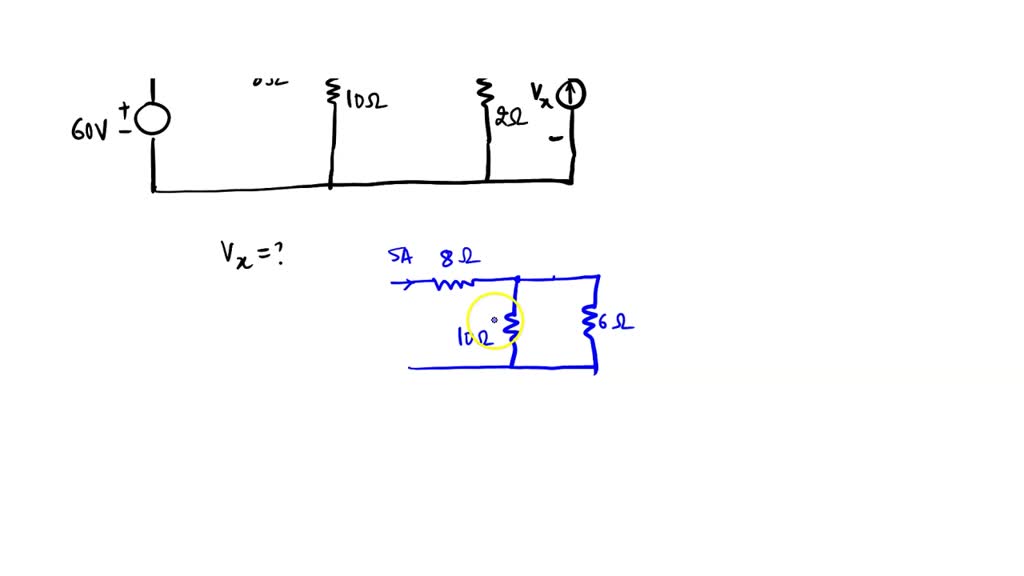 Determine Vx in the following circuit shown in Fig.1 by using source transformation. 122 109 7ix ...