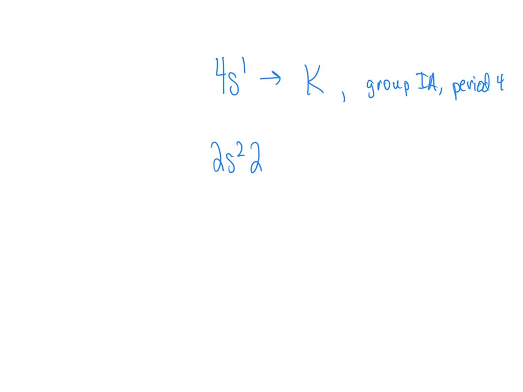 the element with a valence electron configuration of 4s^1 is in group ...