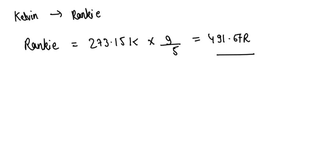 SOLVED: Derive a formula that can be used to convert a temperature ...