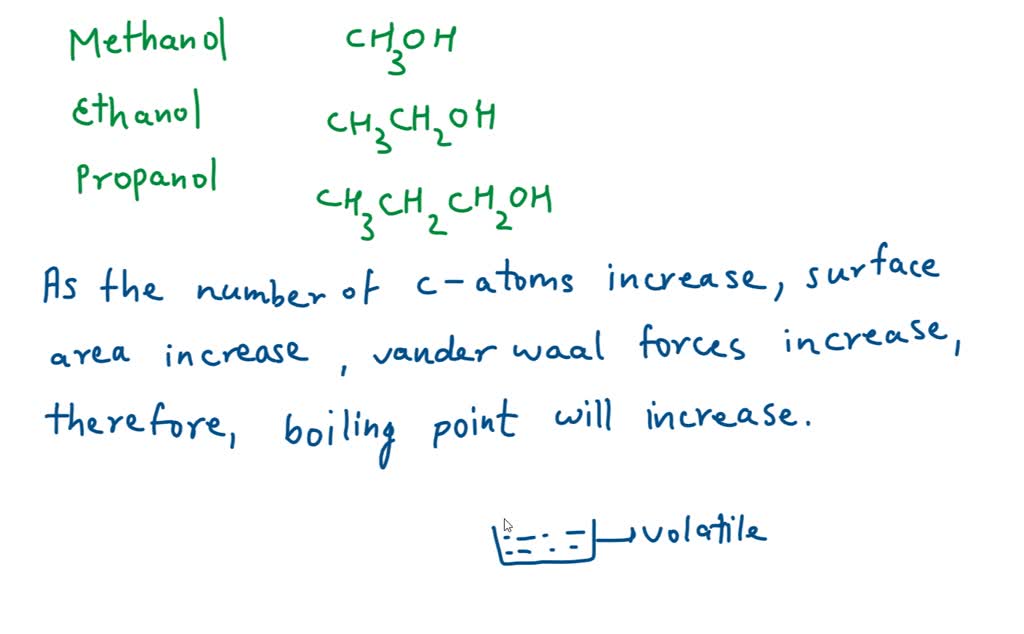 SOLVED: Which alcohol would you expect to have the highest vapor ...