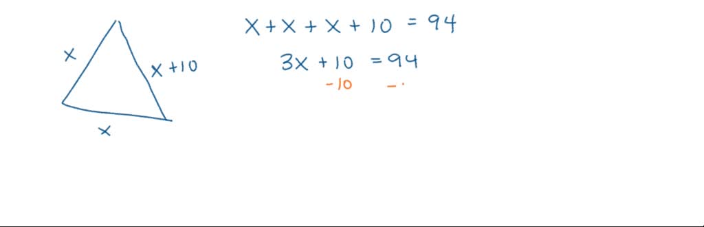 SOLVED: A triangle has a perimeter of 90 centimeters. a. Write and use a linear system to ...