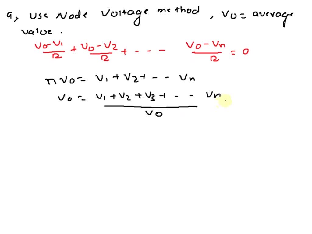 SOLVED: a) Use the node-voltage method to show that the output voltage vo in the circuit in Fig ...