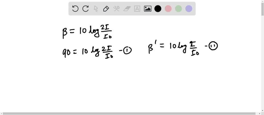 SOLVED: dB=10log?(I×1012) where dBdB is the magnitude on the decibel scale and II is the ...
