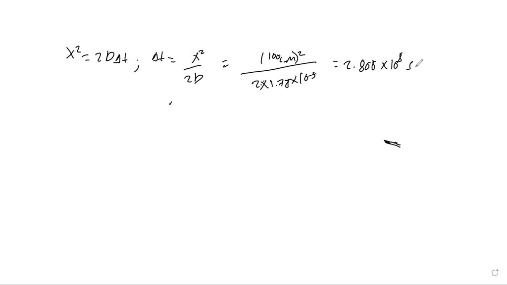 SOLVED: Calculate the approximate length of time for a molecule of oxygen to diffuse from your ...