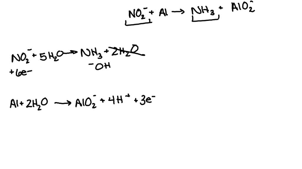 SOLVED: Balance the following redox reaction occurring in a basic ...