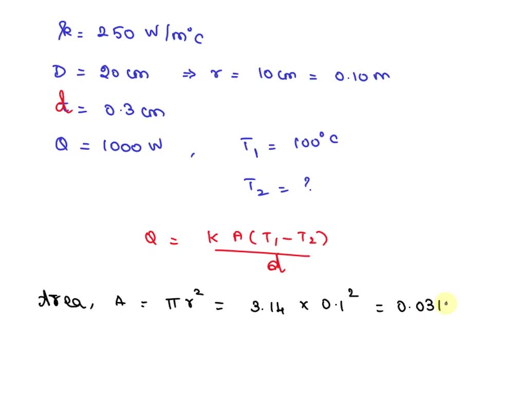 SOLVED: A steel pan whose thermal conductivity is 250 W/mÂ°C has a flat ...