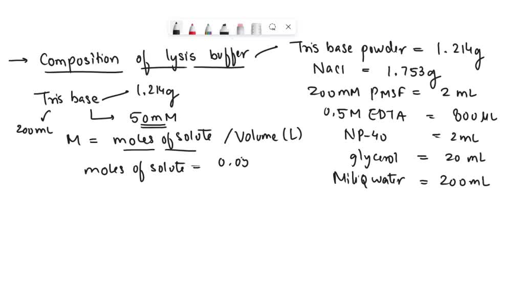 SOLVED: You have the following " chemicals and stock solutions in your ...