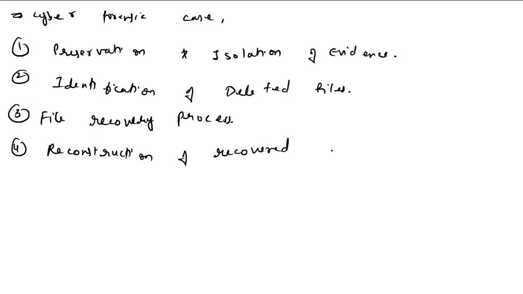 SOLVED: Allocated files, deleted files, slack space and unallocated ...