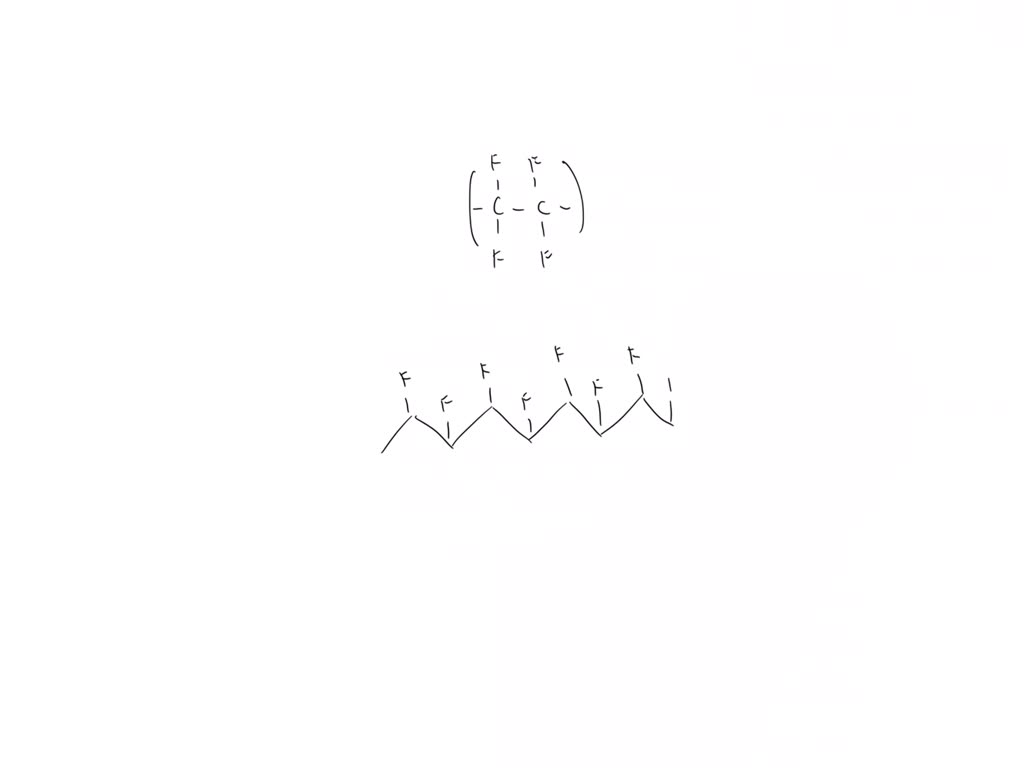 SOLVED: Teflon is an addition polymer formed from the following monomer ...