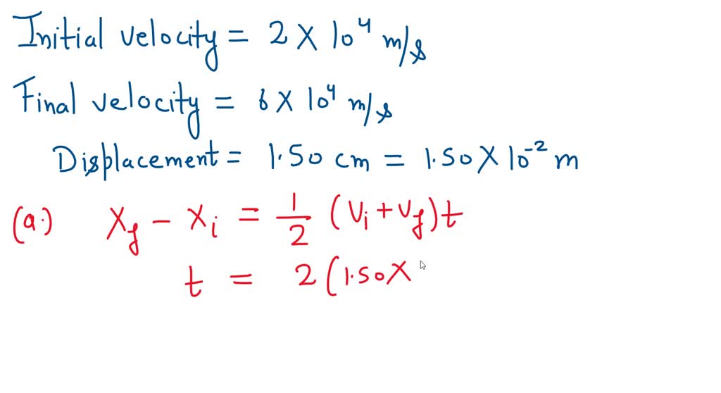 SOLVED: 'An electron is a cathode-ray tube accelerates uniformly from 2 ...