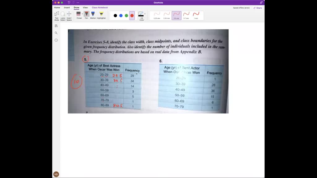 Solved In Exercises 5 8 Identify The Class Width Class Midpoints And Class Boundaries For