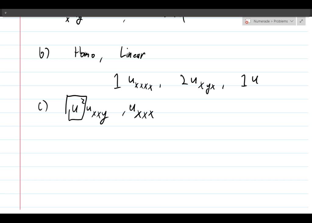 Solved Q2 20 Points Classification Of Pdes Please State Whether The