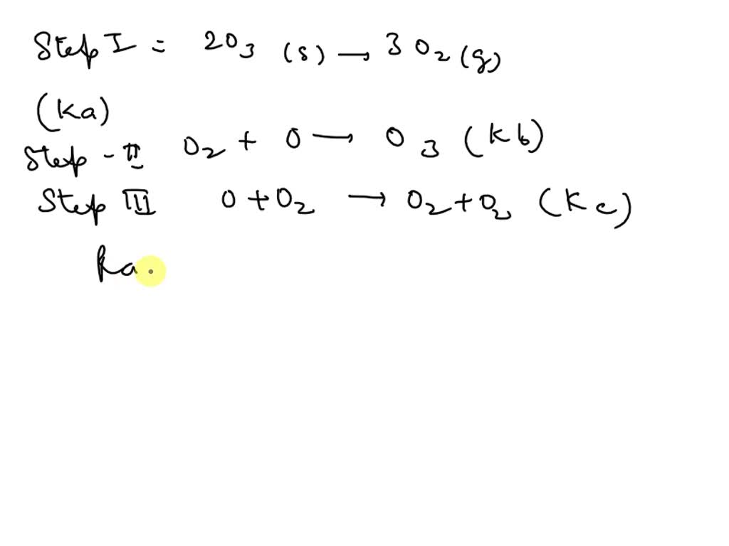 SOLVED: Derive the rate law for the decomposition of ozone in the ...