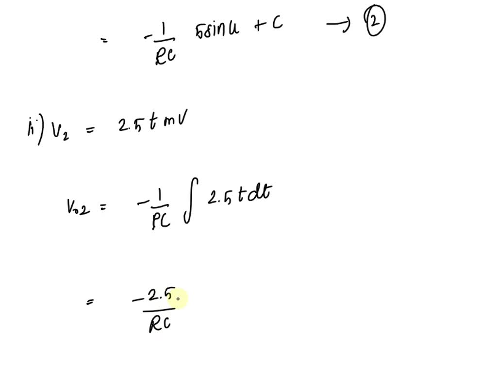 SOLVED: If v1(t) = 10cos(2t) mV and v2(t) = 0.5t mV, as shown in Figure 3 below, find vo(t) for ...