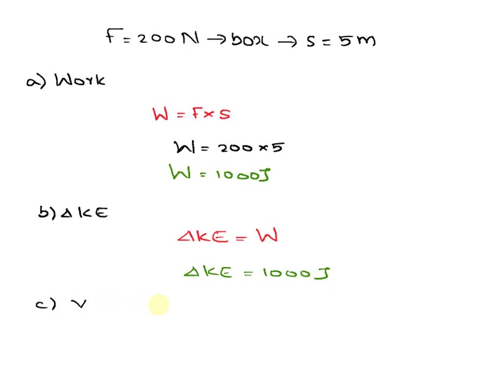SOLVED: Part A If the box is initially at rest, what is its speed 2.00 after the force is ...