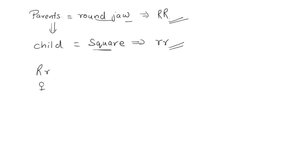 Is It possible for two parents with a round jaw to have a child with a ...