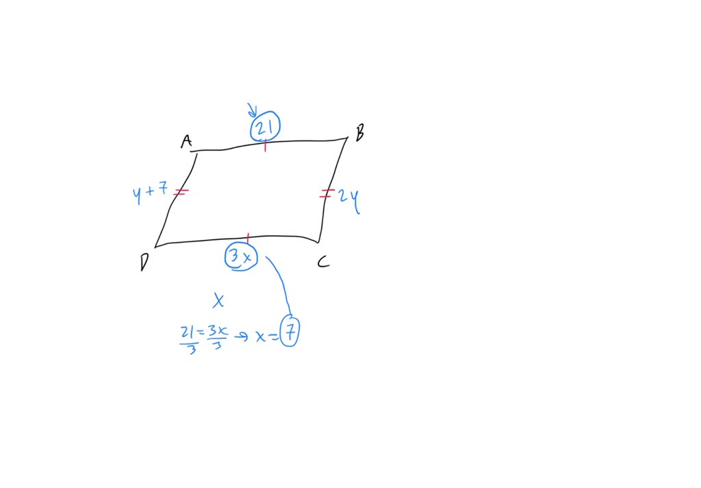 SOLVED: Quadrilateral ABCD is a parallelogram if both pairs of opposite ...