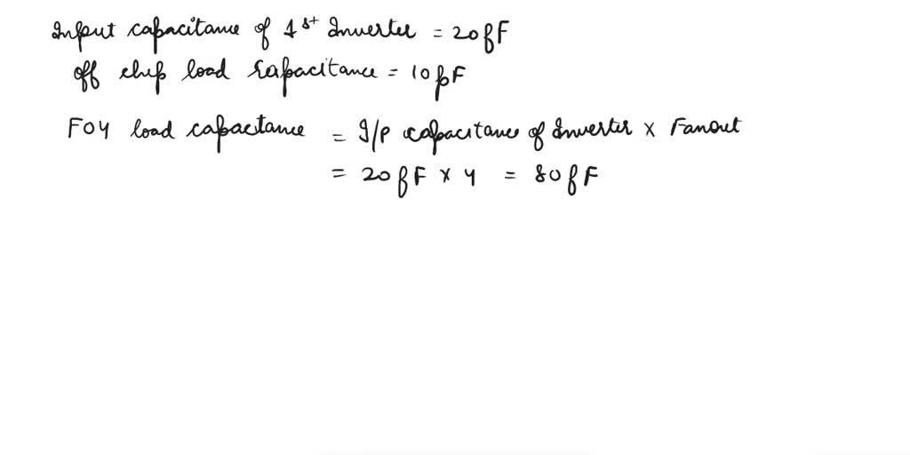 SOLVED: An output pad contains a chain of successively larger inverters to drive the (relatively ...