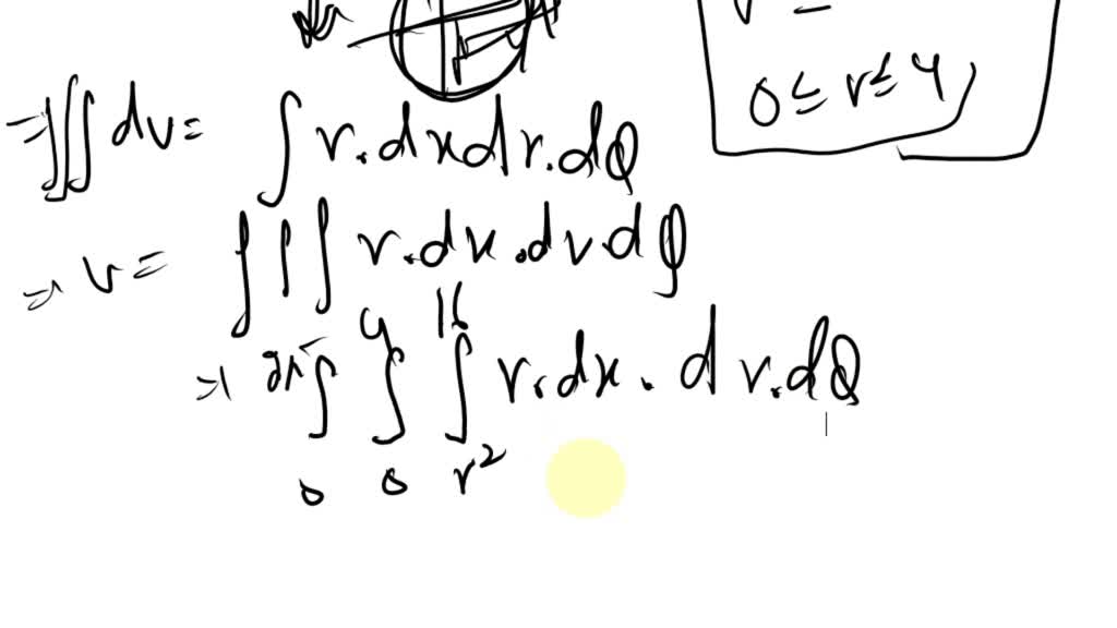 SOLVED: Use a triple integral to find the volume of the solid enclosed ... SOLVED: Use a triple integral to find the volume of the solid enclosed ...