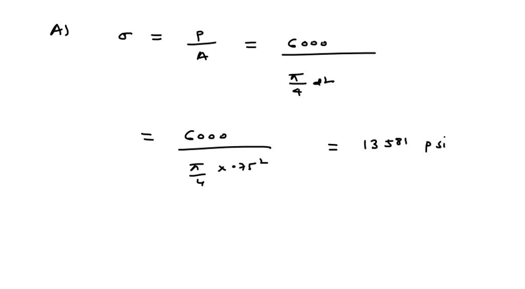 3. The %4 in.-diameter bolt shown is subjected to a 6000-lb tensile ...