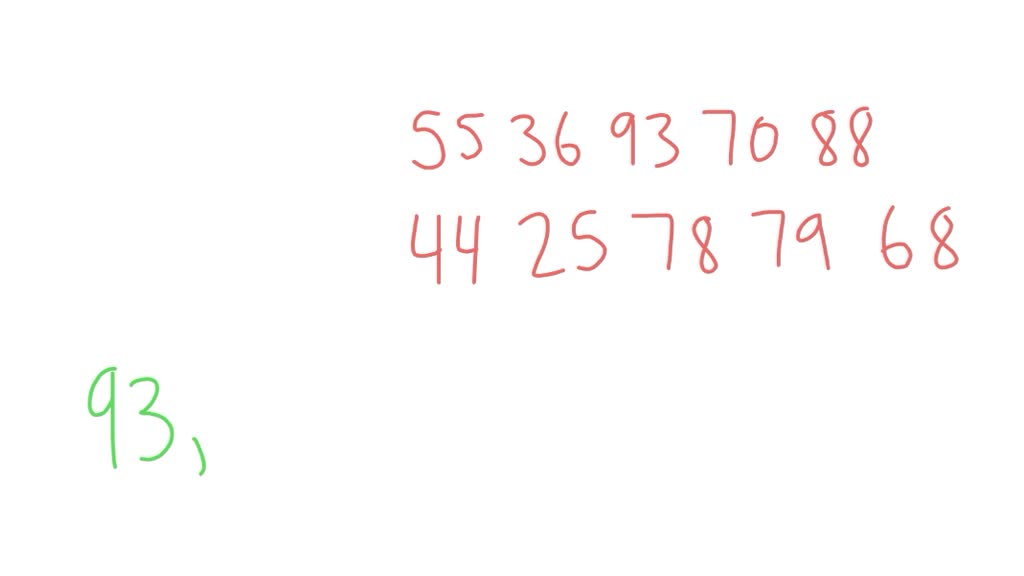 SOLVED: If numbers obtained by students for a linear algebra test is ...