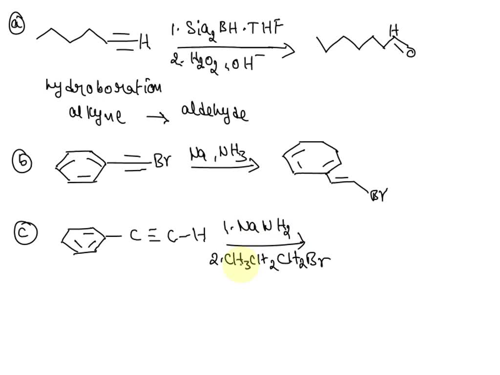 SOLVED: Predict the major organic product in each of the reactions. Sia ...