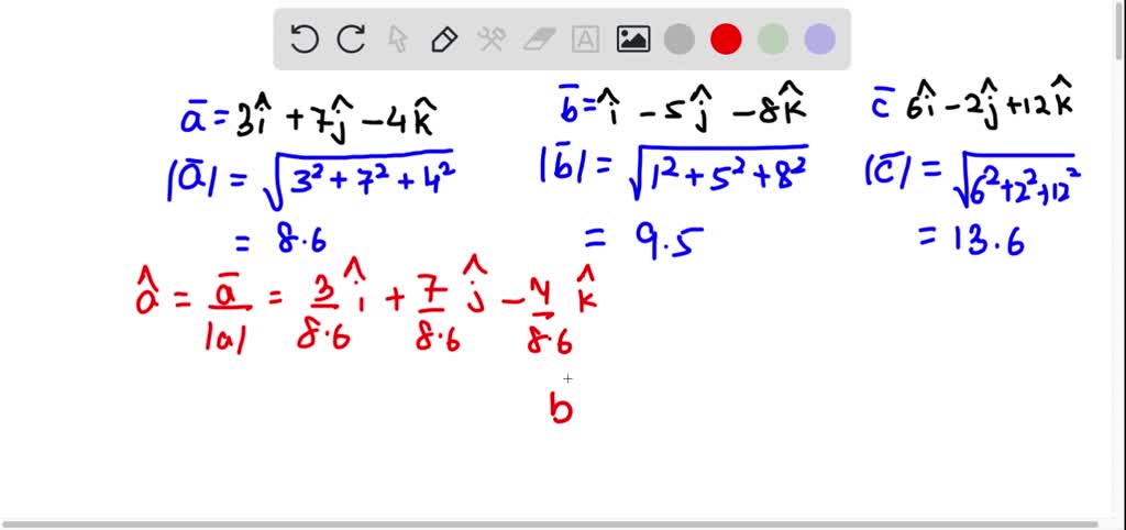 SOLVED: find the modulus and the direction cosine of each of the ...