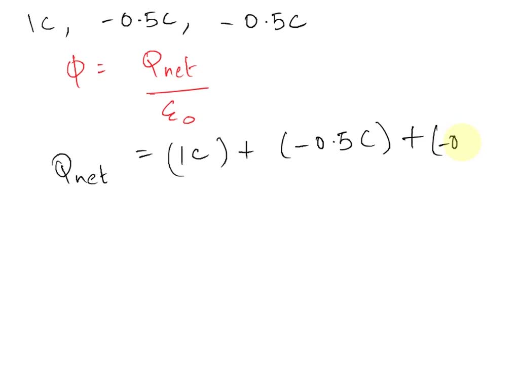 SOLVED: If a Gaussian surface encloses a space that contains a positive ...