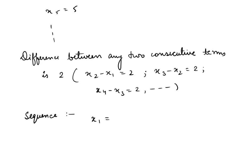 SOLVED: what is the formula for the sequence -3, -1, 1, 3, 5 ... ?