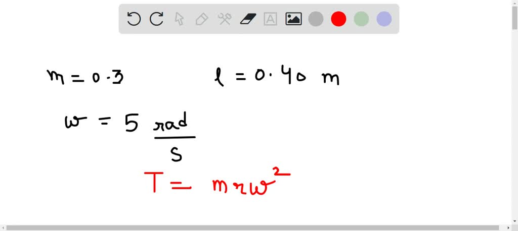 SOLVED: A particle of mass 300 g is attached to one end of a light inextensible string of length ...