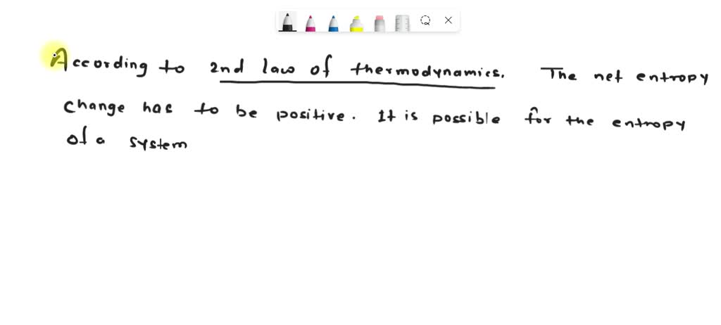 SOLVED: An isolated system will reach equilibrium when the entropy (S) is maximized. The entropy ...