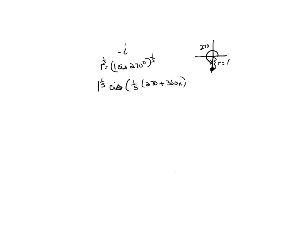 SOLVED: Hello! Please help me solve this problem. Find the fifth roots ...